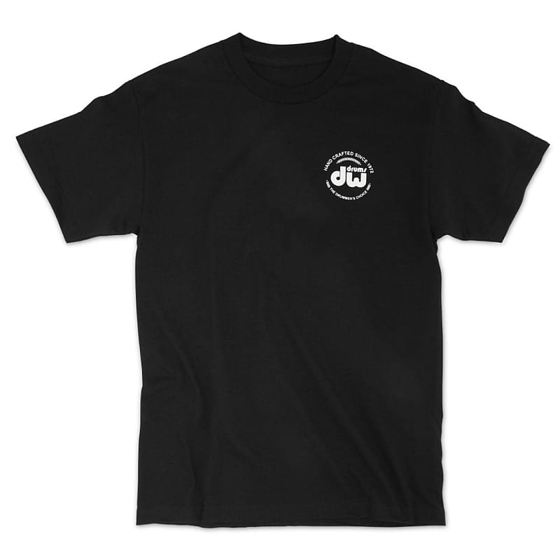 DW Black Heavy Cotton Short Sleeve Tee w/Corporate Logo XL | Reverb