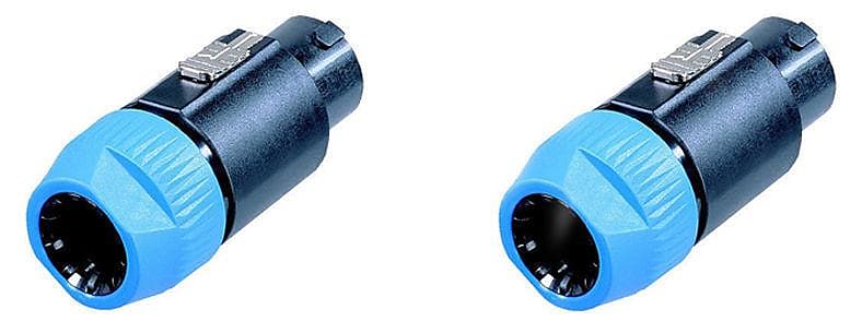 (2 PACK) NEUTRIK NL8FC 8-Pole Locking High-Load Speakon Cable | Reverb