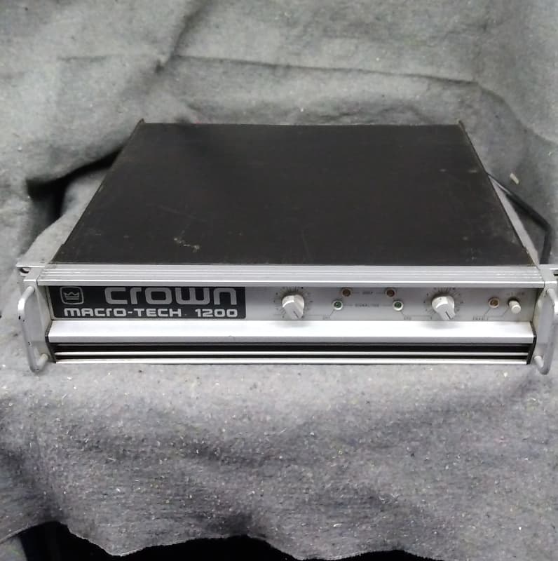 Crown MacroTech 1200 w/PIP CLP card | Reverb