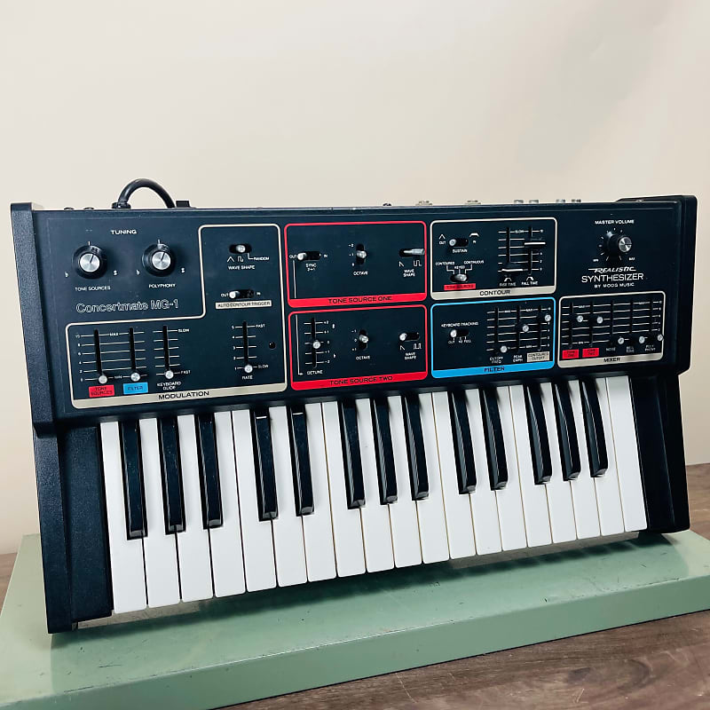 Realistic (Moog) MG-1 Analog Synthesizer 1980s | Reverb