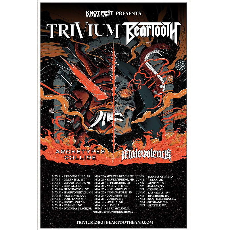 TRIVIUM | BEARTOOTH | Archetypes Collide | Malevolence | Reverb