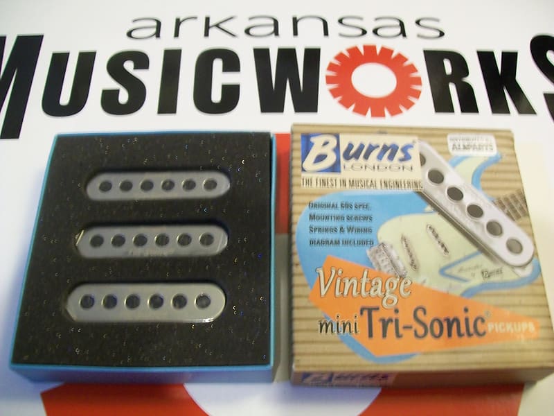 Burns London Vintage Mini Tri-Sonic Pickup Set - CHROME | Reverb