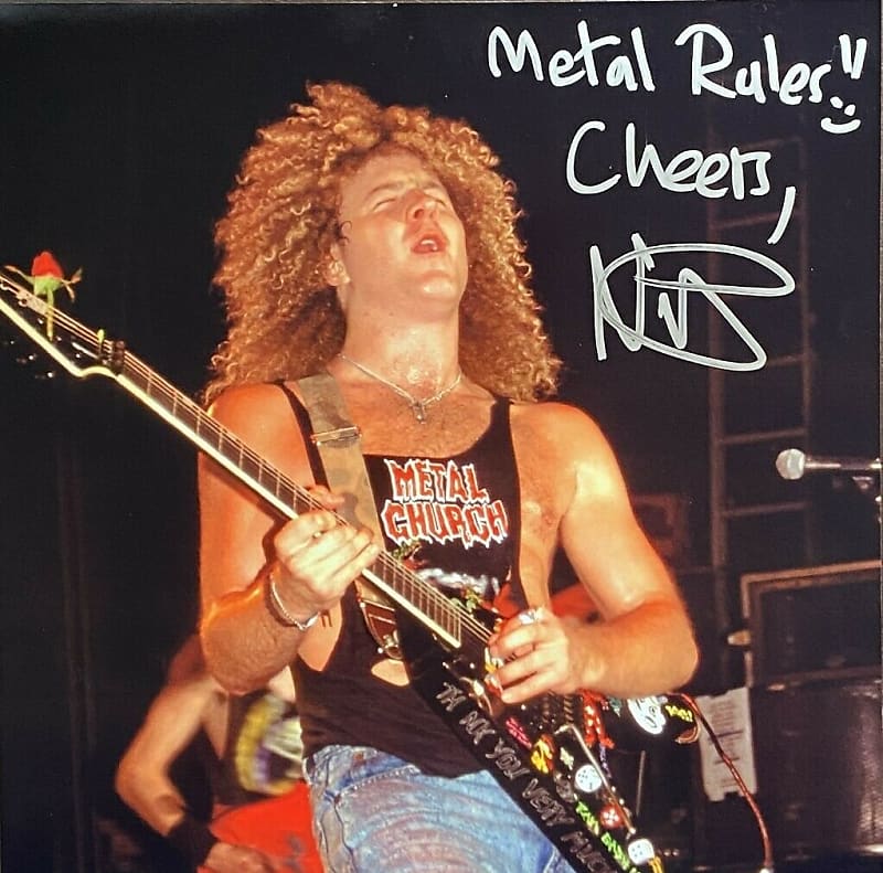 Nick Bowcott Grim Reaper Signed 8x10 Color Photo "Metal | Reverb