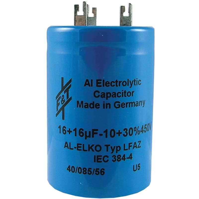 Capacitor - F&T, Multi-Section, Electrolytic, Capacitance: | Reverb