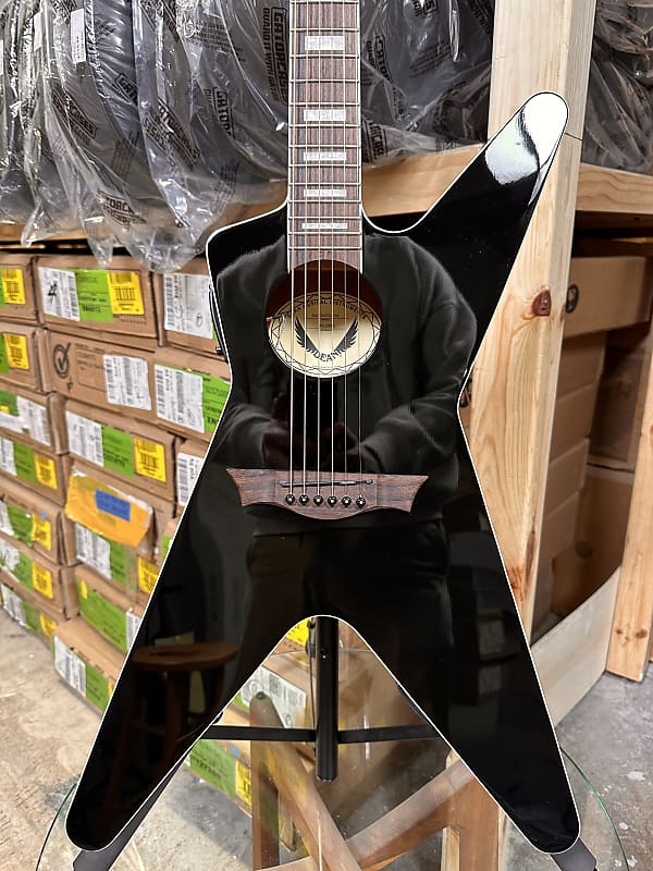 Dean ML Acoustic Electric - Classic Black #20189 | Reverb