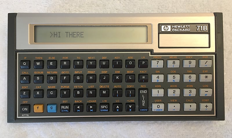 Hewlett Packard 71B Calculator Excellent Condition | Reverb