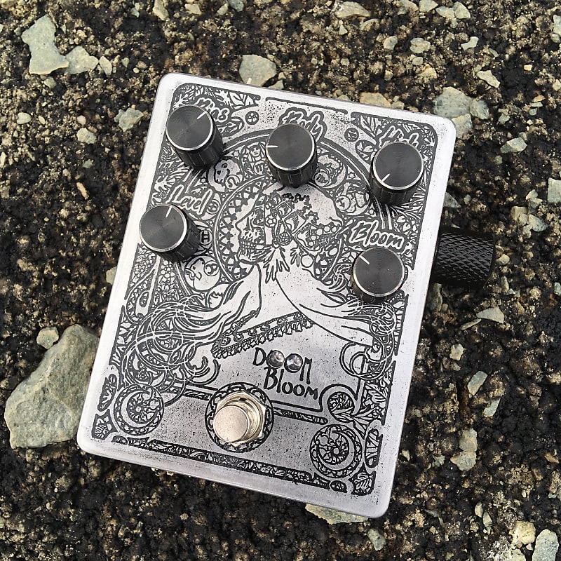 FuzzHugger FX Doom Bloom Fuzz clone by Futile Art FX etched | Reverb