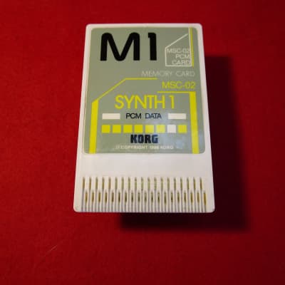 KORG M1 PCM Program Cards MSC-02 / MPC-02 "Synth 1" Tested | Reverb