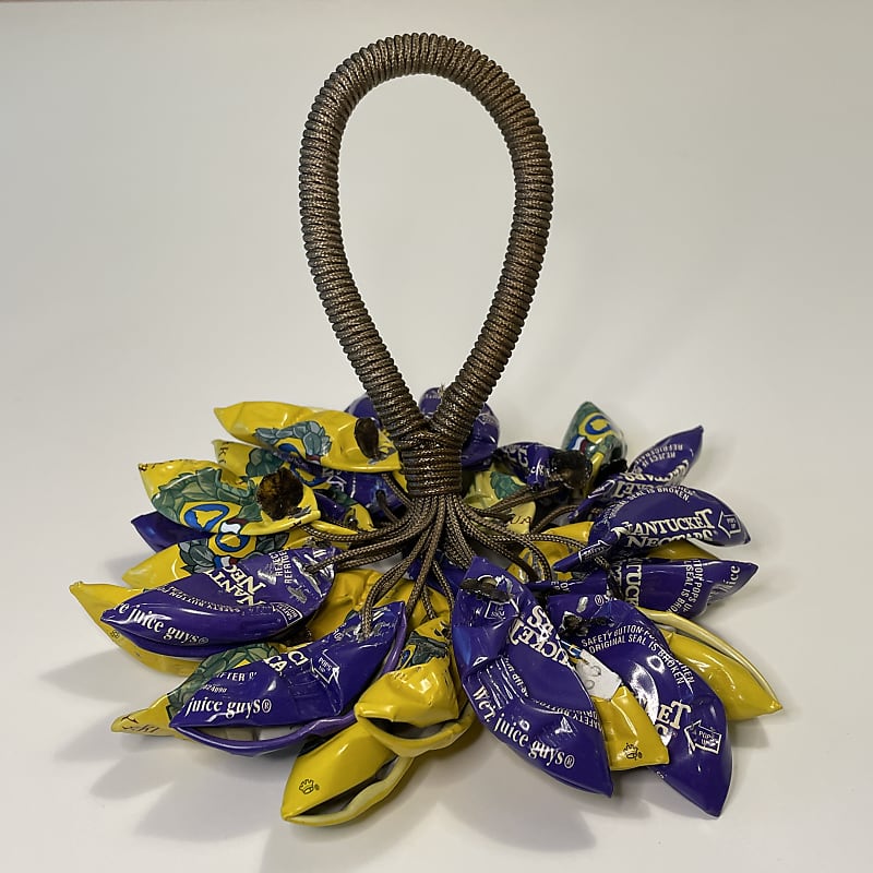 Upcycled Percussion - "Snapple" Bottle Caps Hand Rattle / | Reverb