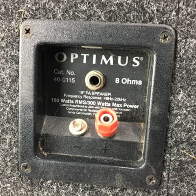 OPTIMUS - 15” PA SPEAKERS 8ohms 150 - 300 Watts 40-0115 | Reverb