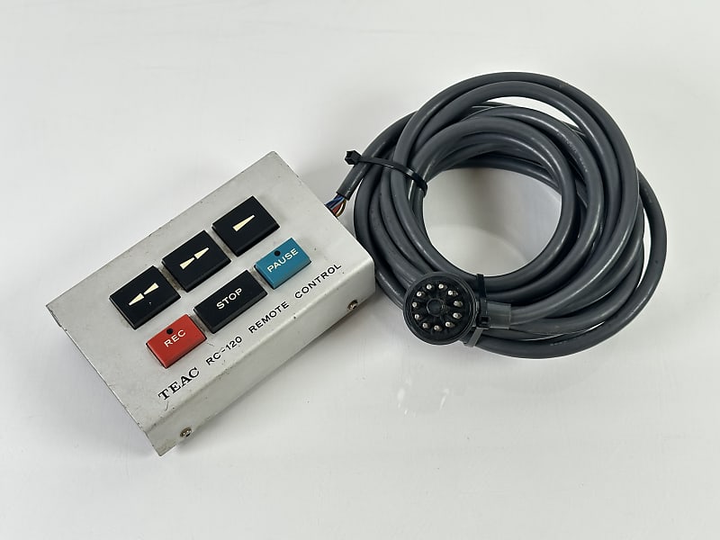 TEAC RC-120 Wired Remote Control for Reel-to-Reel Tape | Reverb