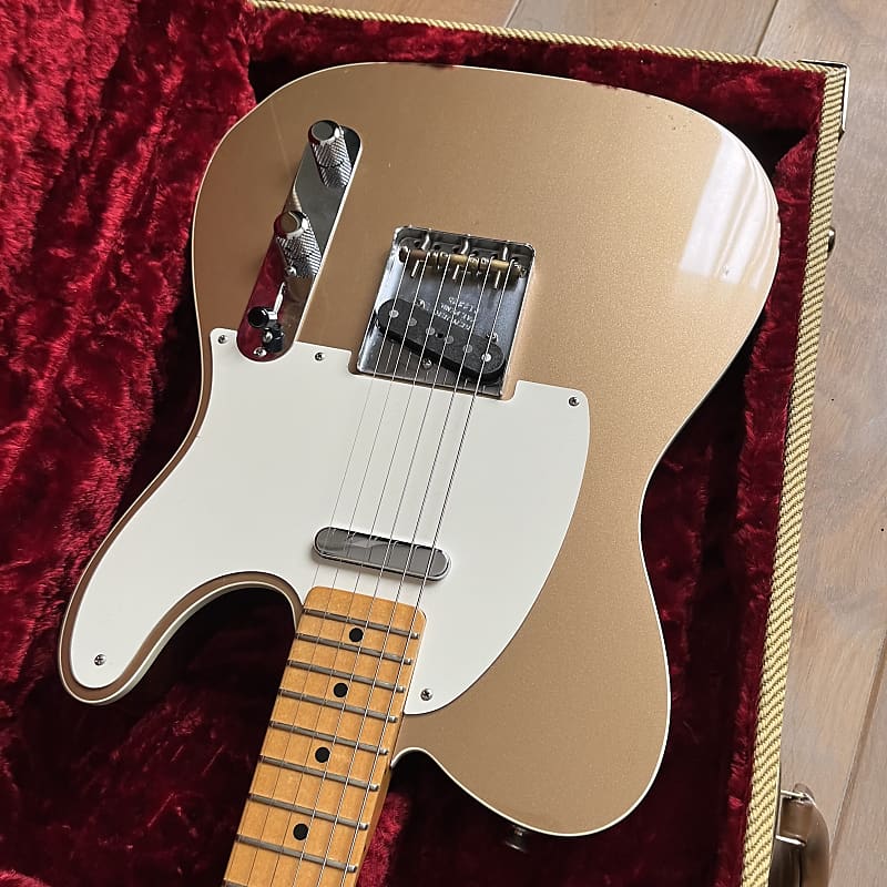 Fender Custom Shop Telecaster- Dual Tone NOS- Firemist Gold | Reverb