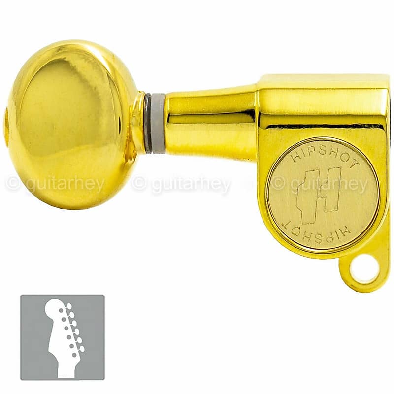 Hipshot Mini Tuners Set 6-In-Line Non-Staggered Keys TREBLE | Reverb