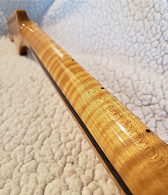 USA made ,1 piece,Roasted stunning flame maple neck # H-0422 | Reverb