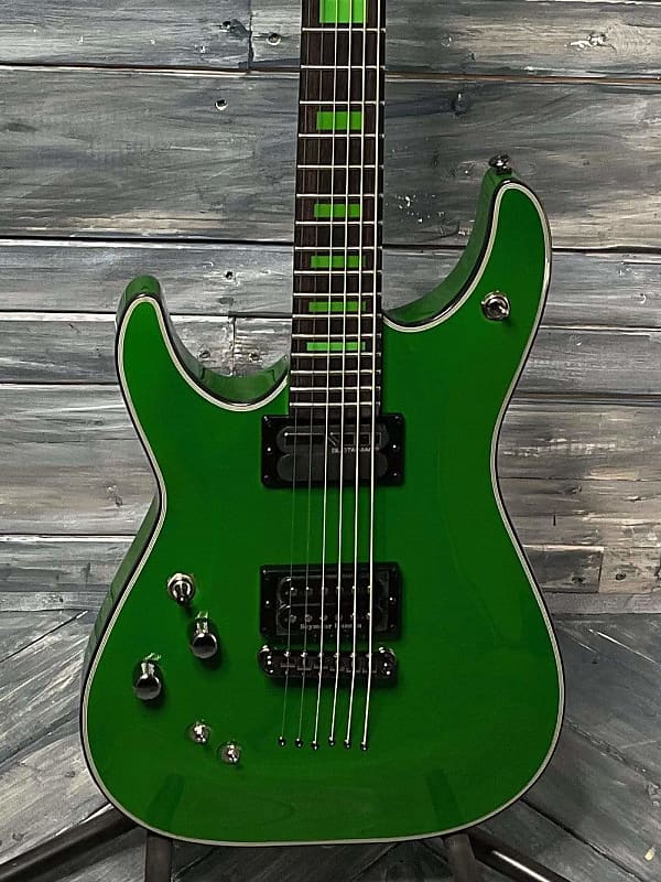 Schecter Left Handed Kenny Hickey C-1 EX S LH Steele Green | Reverb