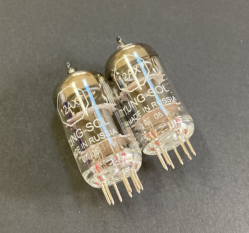 Pair of New Tung-Sol 12AX7 Preamp Tubes | Reverb