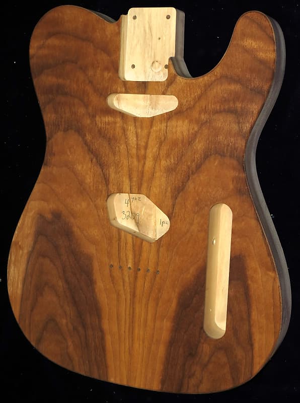 Figured Walnut Top \ Aged Aspen Telecaster Tele Body 4lbs 7oz | Reverb