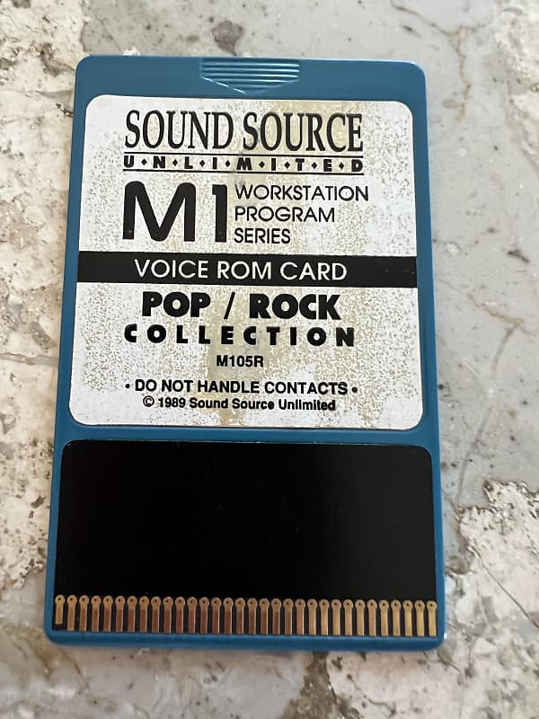 Sound Source Unlimited M1 Pop Rock Collection voice rom card | Reverb