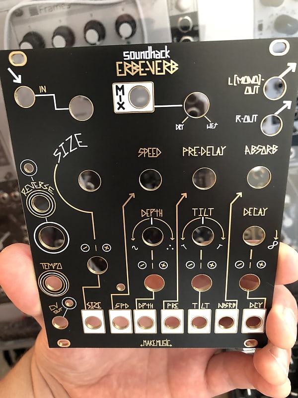 PANEL ONLY Make Noise Erbe-Verb Black&Gold | Reverb