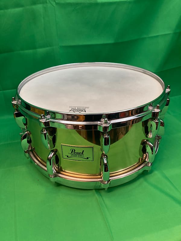 Pearl brass shell snare 14" | Reverb
