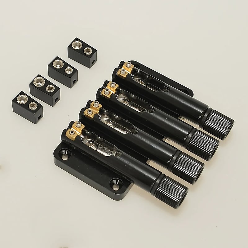 4 String Headless Bass Guitar Brass Bridge System Kit | Reverb