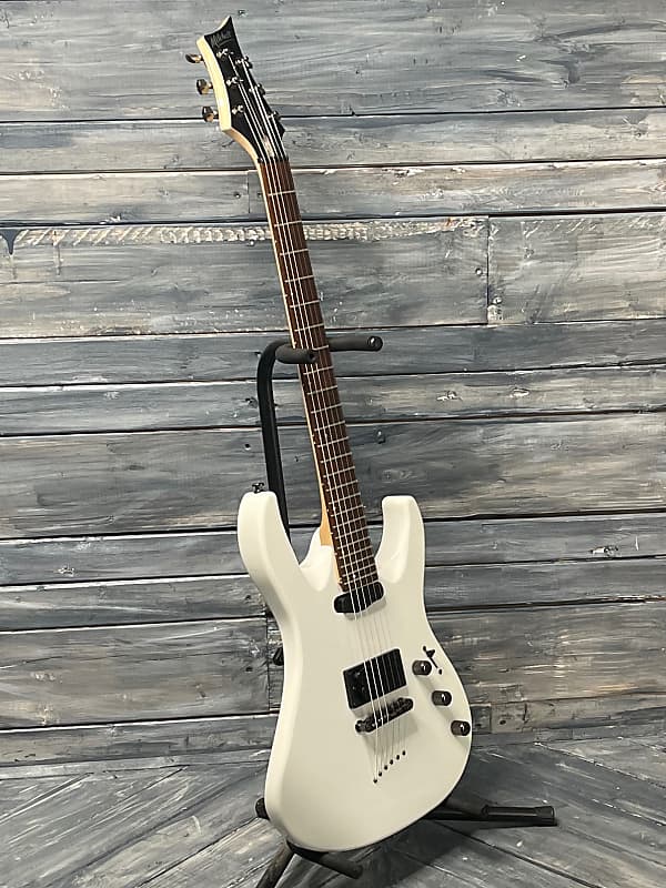 Used Mitchell MD200 Double Cutaway Electric Guitar - White | Reverb