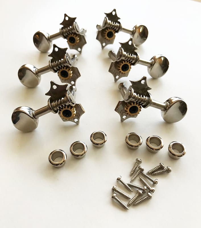 Fox Guitars NEW Vintage Style Individual Guitar Tuners Nickel | Reverb