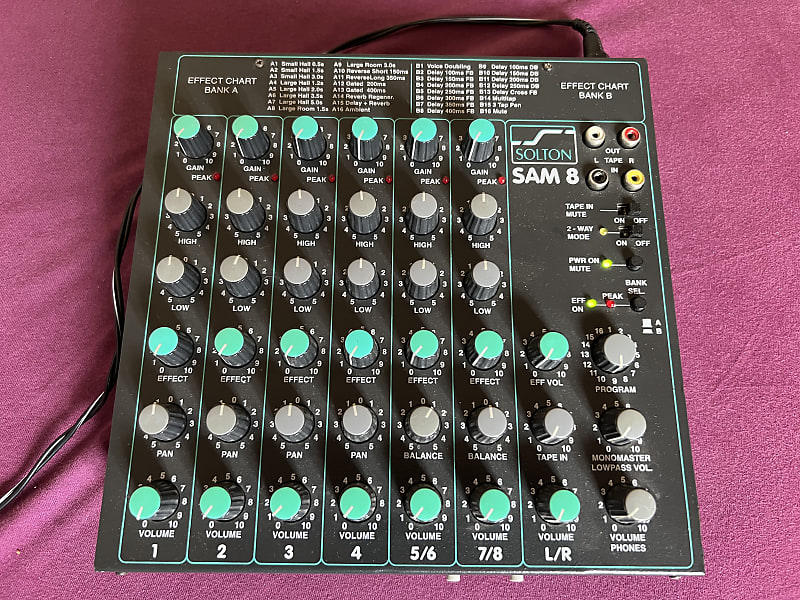 Solton SAM 8 - 8 Channel Mixer With Effects Processor Made in | Reverb