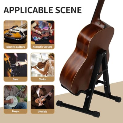 Portable Folding A-Frame Guitar Stand Metal Guitar Stand with | Reverb