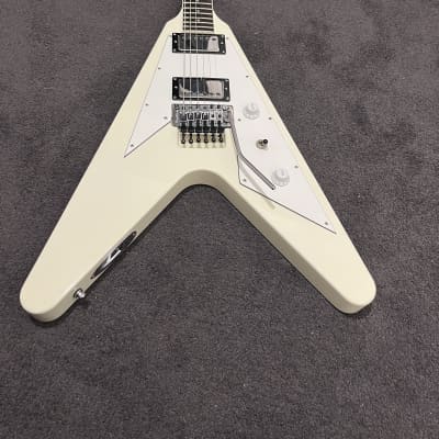 ESP Flying v custom shop 2006 - Olympic white | Reverb