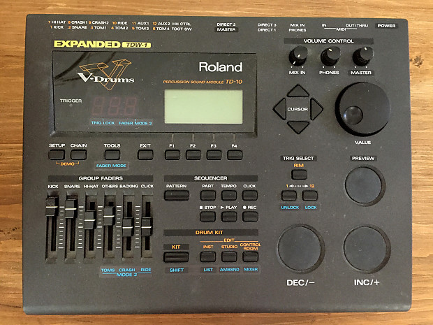 Roland TD-10 V-Drum Sound Module with TDW-1 Expansion Card | Reverb