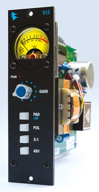 API Audio 312 Microphone Preamp VU Meter 500 Series | Reverb