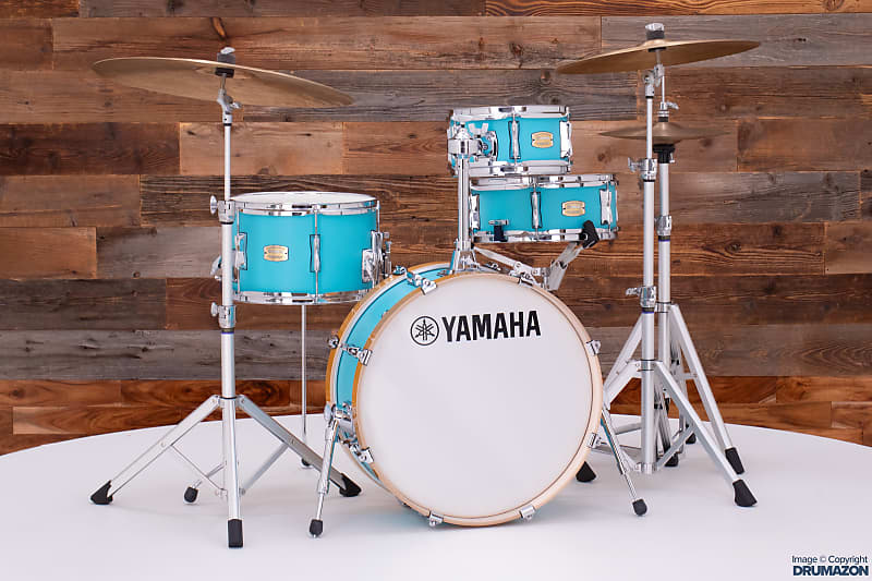 YAMAHA STAGE CUSTOM HIP, 4 PIECE DRUM KIT, MATTE SURF GREEN | Reverb
