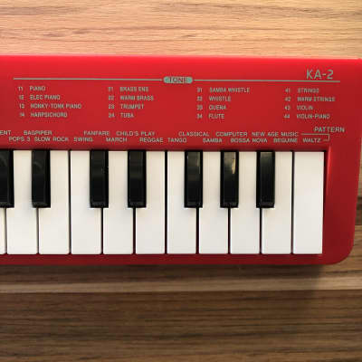 Casio KA-2 Rare Vintage 1995 Red 32-Key Wavetable Mini | Reverb