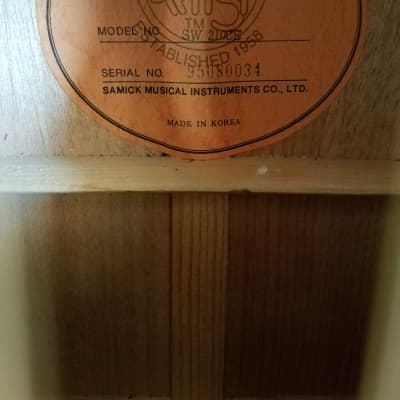 RARE Samick SW 210CE Artist Series 1995 | Reverb