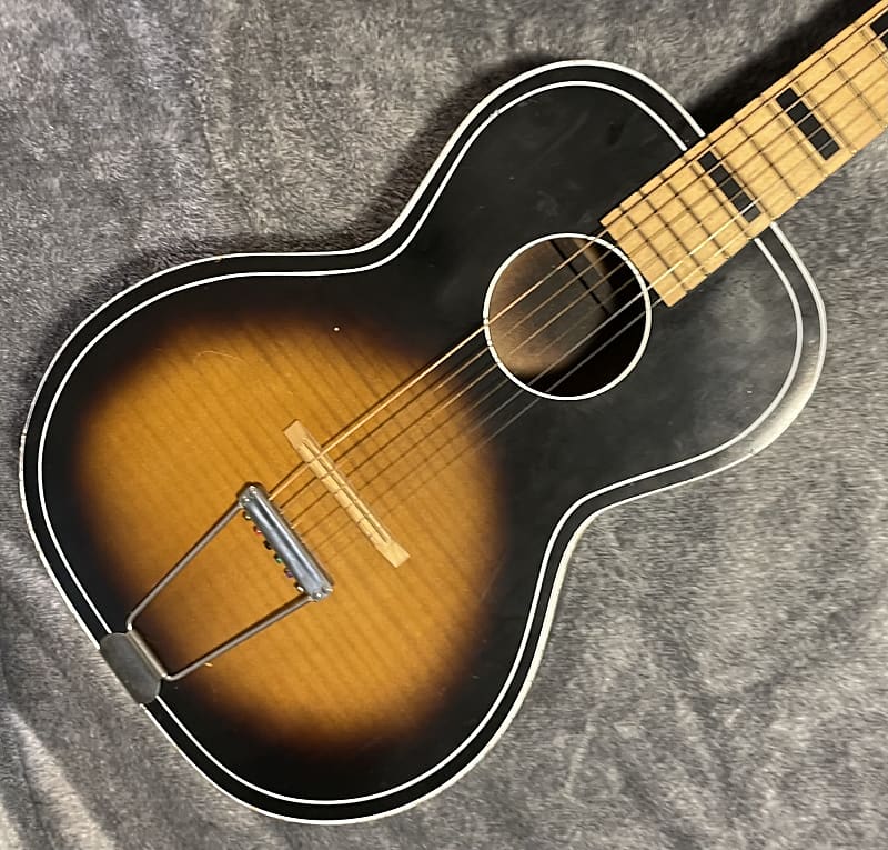 Vintage 1960’s Kay Parlor Guitar Single Line Kluson Tuners | Reverb UK