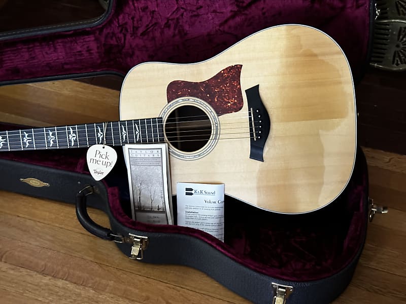 Taylor Brazilian Rosewood 710 Limited Artist Inlays K&K | Reverb