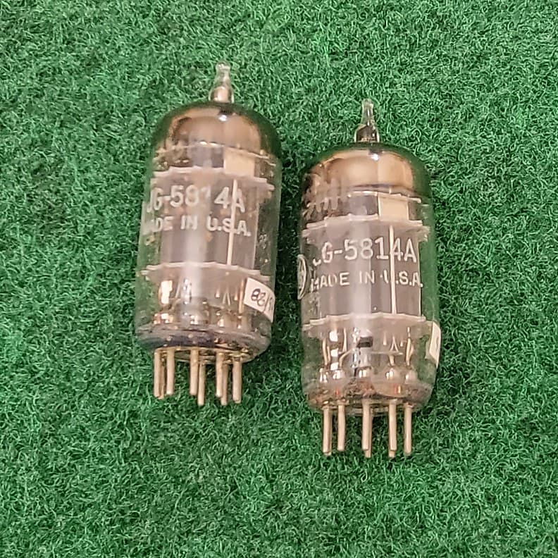 Lot Of 2 1957 General Electric JG-5814A 12AU7A Preamp Tubes | Reverb