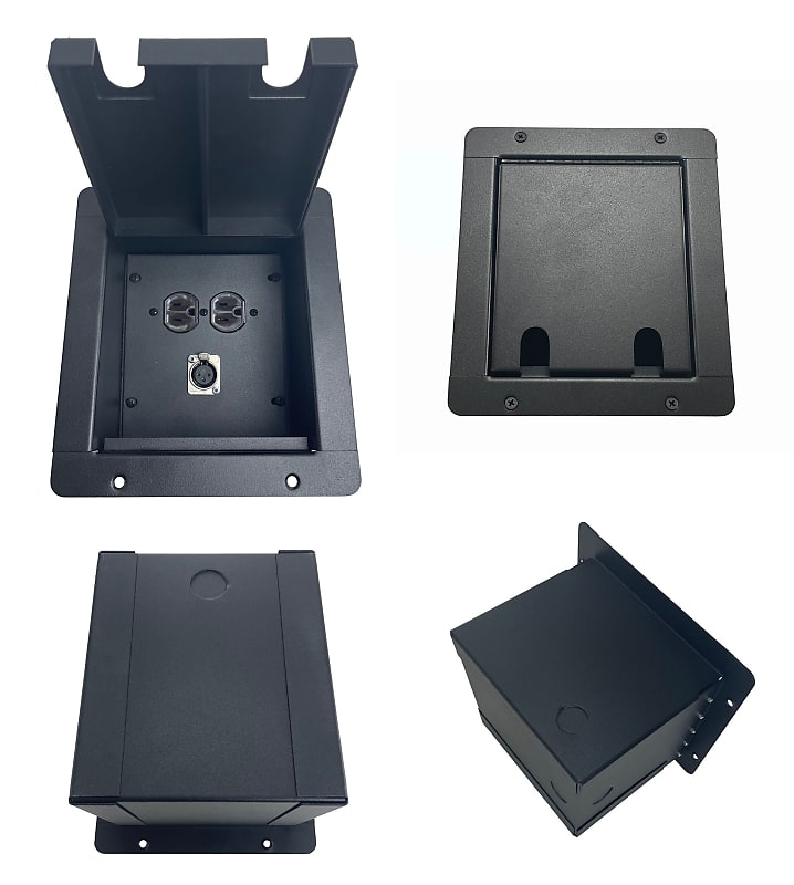 PROCRAFT FPML-1DUP1X-BK Recessed Stage Pocket / Floor Box 1AC | Reverb