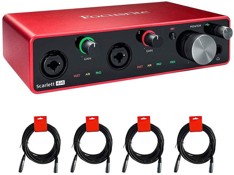 Focusrite Scarlett 4i4 USB Audio/MIDI Interface (3rd Gen) | Reverb