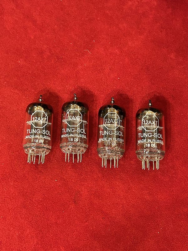 Set of 4 Tung-Sol 12AX7 Preamp Tubes #2 | Reverb