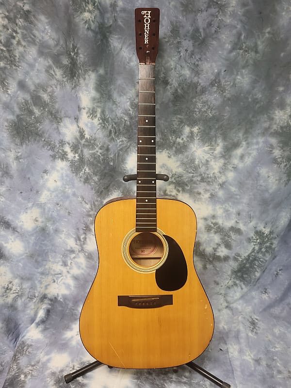 Vintage 1984 Hohner Korea Model HG599 Dreadnought Acoustic | Reverb