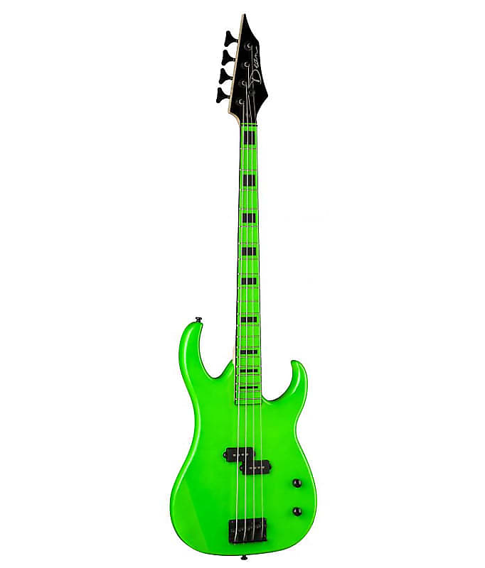 Dean Dean 4-String Bass Custom Zone 4 Nuclear Green | Reverb