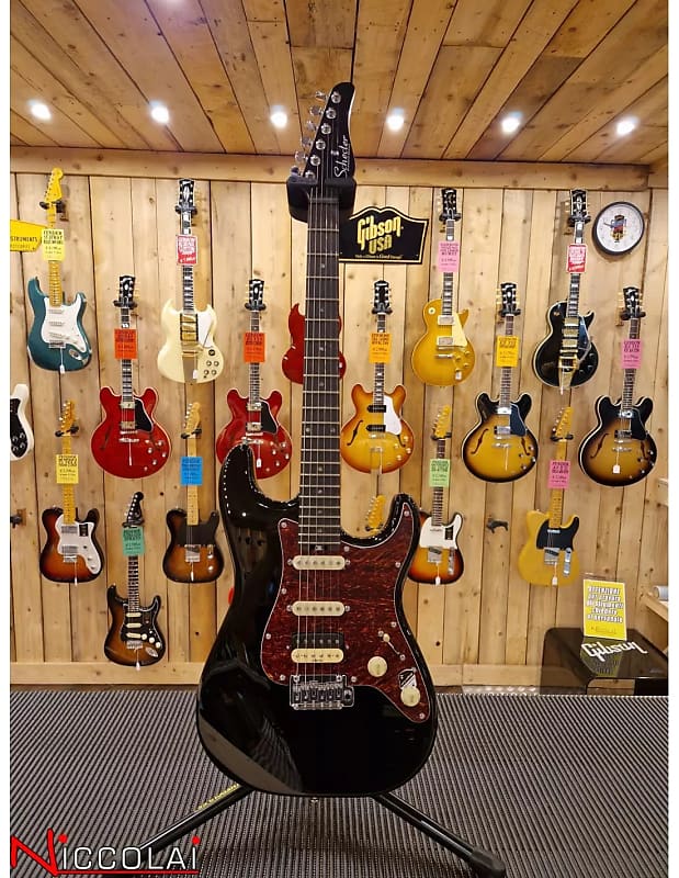 SCHECTER R66 TRADITIONAL Vintage Seventies Midnight black | Reverb