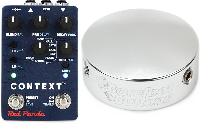 Red Panda Context 2 Reverb Effects Pedal Bundle with Barefoot | Reverb
