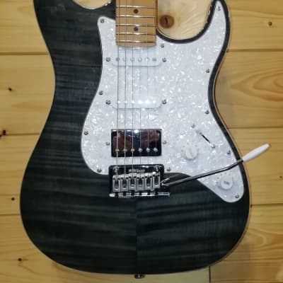JET GUITARS - JS450 Transparent Black - Roasted Maple | Reverb France