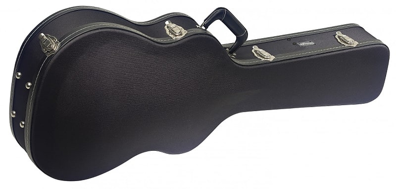 Stagg Vintage-style series black tweed deluxe hardshell case | Reverb