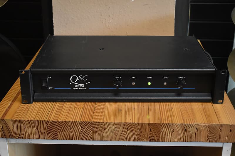 QSC MX 700 Rack Mount 2 Channel Stereo Amplifer | Reverb