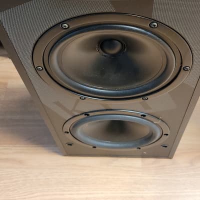 KEF C65 1991 Black HiFi Speakers Passive Radiator 4 ohm | Reverb