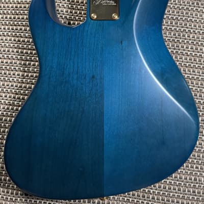 Momose Deep Ocean Blue Burst Bass Guitar 30th Anniversary | Reverb